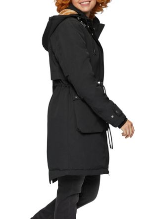 QS by s.Oliver Gef&uuml;tterter Parka mit Kapuze schwarz S