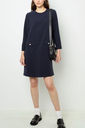 Gerard Darel Robe courte et droite unie - STELLA - Marine