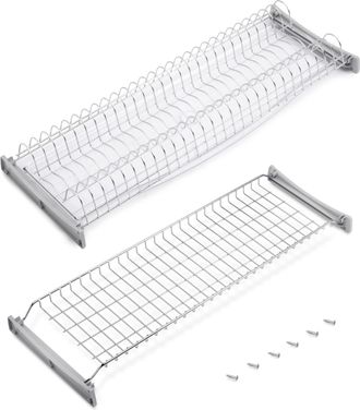 Emuca Abtropfgestell Suprastar f&uuml;r hohe Module, Innenraum 760-770mm, Verchromt, Stahl