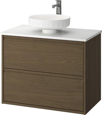 IKEA ÄNGSJÖN / LERSJÖN Waschbschr+Schubladen/Waschb/Mibatt