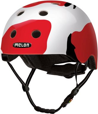 Melon Fahrradhelm &raquo;Koi&laquo; f&uuml;r Damen, Herren und Kinder | Leichter & sicherer urbaner Cityhelm mit Magnetverschluss, individuell anpassbar in rot, schwarz, wei