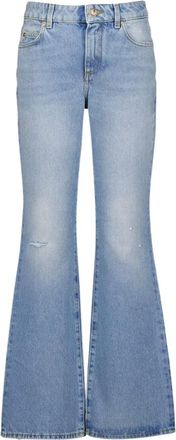 Balmain Femme, Jeans, Bleu, Taille: 36 FR Retro Flared Denim Jeans