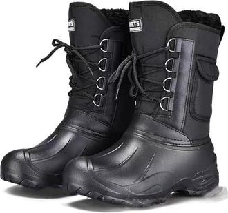 Pangolin Bottes Neige Hiver Imperm&eacute;ables Femme/Homme, Bottes Fourr&eacute;es Chaudes, Doublure Confort, Semelle Antid&eacute;rapante, Poche Lat&eacute;rale Pratique, Apr&egrave;s-Ski Rand