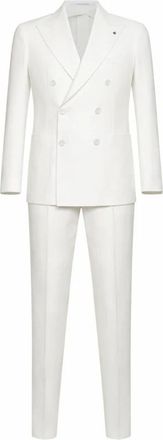 Tagliatore Homme, Costumes, Blanc, Taille: L Ensemble de costume crois&eacute;