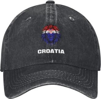 Generic Casquette De Sport,Drapeau Croate,Confortable Casquette De Baseball Anti Soleil Chapeau De Tennis pour Tennis Outdoor Randonnée