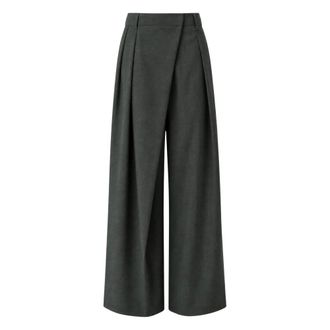 Meimeij Pantalon large - Femme - Pantalons - Gris - Taille: 38 FR