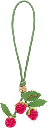 Ganni Femme, Accessoires, Rose, Taille: ONE Size Charm Keychain