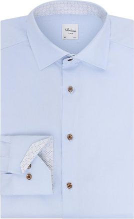 Stenstr&ouml;ms Vollzwirn Baumwollhemd mit Struktur und Ausputz, Slimline in