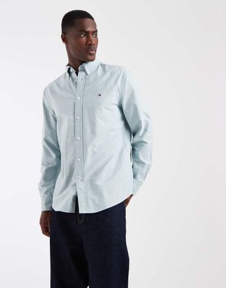 Tommy Hilfiger Chemise Oxford coupe classique - Vert clair