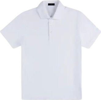 Fay Homme, Tops, Blanc, Taille: M Polo en jersey de coton