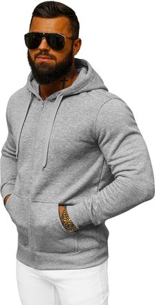 OZONEE Herren Hoodie Sweatjacke Kapuzenpullover Sweatshirt Farbvarianten Kapuzenjacke Kapuzenpulli mit Rei&szlig;verschluss Langarm Sport Style Casual Fitness Trai