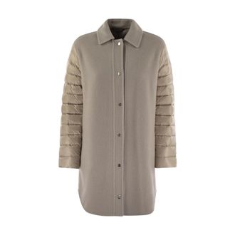 Herno Einreihiger Mantel - - Coats - Damen - Beige - XL