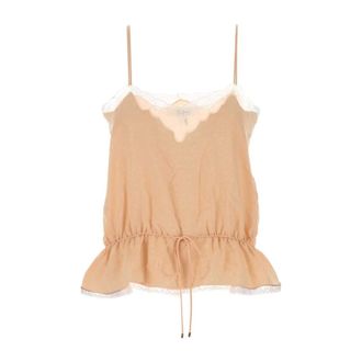 Chlo&eacute; Tunnelzug-Camisole-Oberteil - - Blouses & Shirts - Damen - Rosa - M