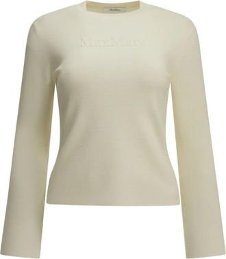 Max Mara Pull &agrave; col rond Manto - Femme - Pulls - Blanc - Taille: 38 FR