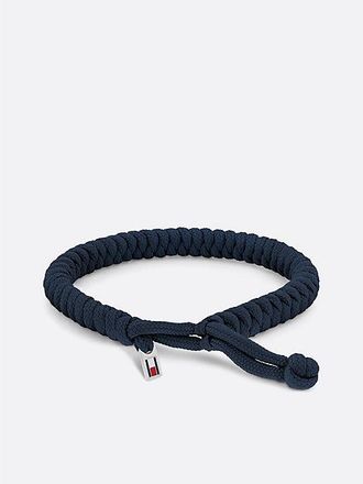 Tommy Hilfiger Bracelet en corde bleue &agrave; drapeau en &eacute;mail
