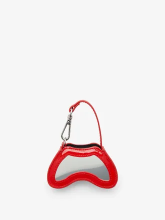 Diesel Womens Charm Keychain Glossy Play Red Pvc Hair Accessories