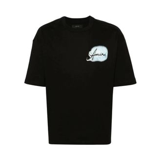 Amiri Airbrush Oversized T-Shirt - - Tops - Herren - Schwarzk - 2XL