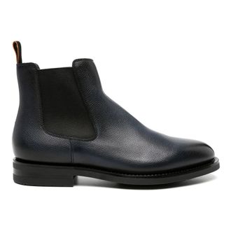 Santoni Chelsea Boots aus Leder - - Shoes - Herren - Blau - 41 EU