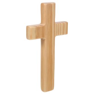 Garneck Holz Wandkreuz Christliches Kruzifix zum Aufh&auml;ngen Robustes Deko-Kreuz aus Holz f&uuml;r Wanddekoration Katholisches Geschenk zur Taufe Konfirmation und We