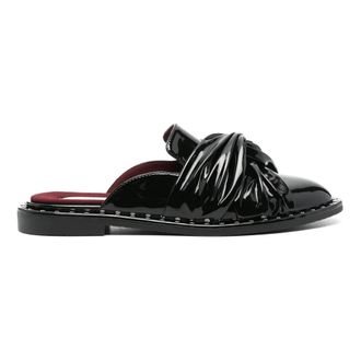 Stella McCartney Falabella Lux Lack-Mules - - Shoes - Damen - Schwarzk - 36 EU