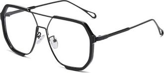 Generic Lunettes De Soleil M&eacute;tal Grand Cadre Hommes Et Femmes F&ecirc;te D&eacute;placements Quotidiens Vacances Lunettes De Soleil(Clear)