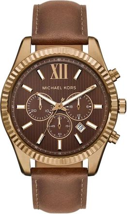 Michael Kors Montre chronographe Lexington - Homme - Accessoires - Brun - Taille: ONE Size