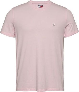 Tommy Jeans T-Shirt S/S pour Homme, Rose (Precious Pink HTR), XL