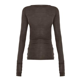Rick Owens LS T - - Tops - Damen - Braun - S