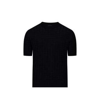 A|X Armani Exchange Pull droit &agrave; motif &agrave; manches courtes