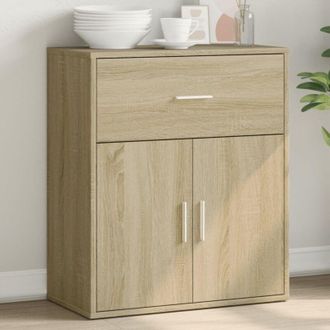 vidaXL Vidaxl - Buffet ch&ecirc;ne sonoma 60x31x70 cm - Bois ding&eacute;nierie r&eacute;sistant &agrave; lhumidit&eacute; - Grand espace de rangement pratique