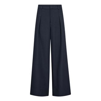 Co'Couture LunaCC Pleat Pant - Femme - Pantalons - Bleu - Taille: 44 FR
