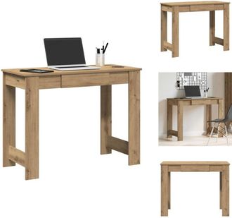 vidaXL Vidaxl - Schreibtisch Artisan-Eiche 100x45x75 cm Holzwerkstoff - Schreibtisch - Schreibtische - B&uuml;rotisch - Computertisch