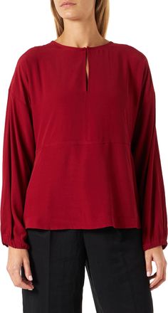 Benetton Damen 53A0DQ02E Bluse, Kardinal Rot 38P, XS