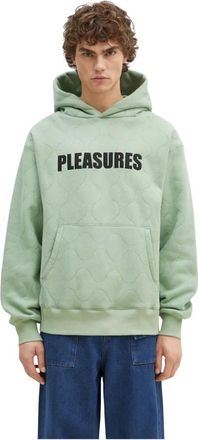 Pleasures Homme, Sweatshirts et sweats &agrave; capuche, Vert, Taille: 2XL Sweat &agrave; capuche matelass&eacute; Wave