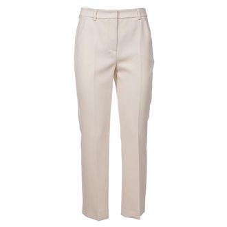 Max Mara Gerade geschnittene Viskosehose - - Trousers - Damen - Beige - M