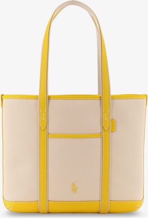 Ralph Lauren Canvas shoulder bag with embroidered logo on the front - POLO RALPH LAUREN - gender_Woman