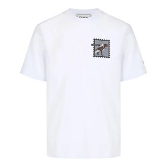 Iceberg Dinosaur Logo Baumwoll-T-Shirt - - Tops - Herren - Wei&szlig; - XL