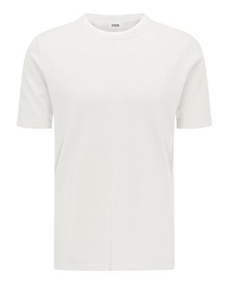 Drykorn Elastisches Feinstrick-T-Shirt mit Rundhalsausschnitt in