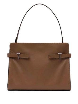 Le Tanneur sac cabas en cuir à boucle - Marron