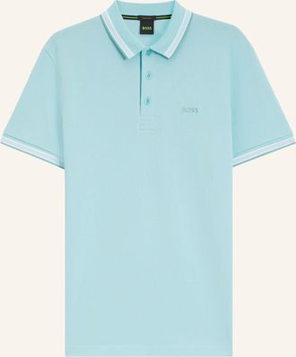 HUGO BOSS Piqu&eacute;-Poloshirt Paddy Curved Regular Fit blau