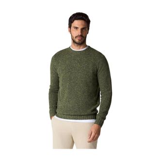 Brooks Brothers Speckled Wool Crewneck Sweater - - Knitwear - Herren - Gr&uuml;n - 2XL