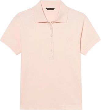 Brooks Brothers Femme, Tops, Rose, Taille: 42 FR Polo en Piqu&eacute; de Coton avec Logo Brod&eacute;