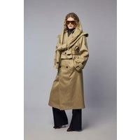 Jean Paul Gaultier Trench with Hood and Sleeves Scarf
