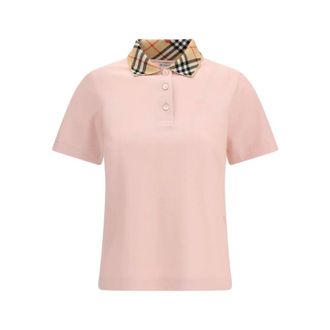 Burberry Femme, Tops, Rose, Taille: 40 FR Polo en coton
