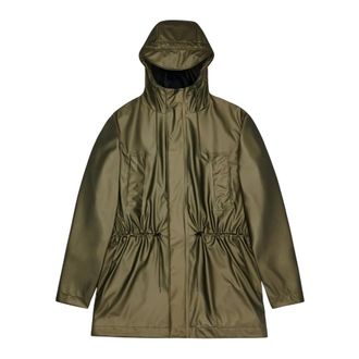 Rains Bold Long Jacket Wasserdichte Regenjacke - - Jackets - Damen - Braun - L
