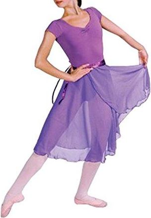 Hoerev Adultes Pure Wrap Jupe, Jupe Ballet Ballet Danse Dancewear,Violet foncé,XL