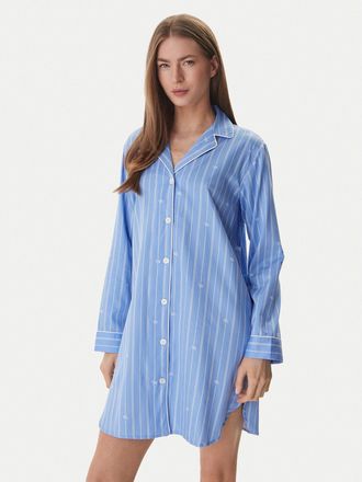 Lauren Ralph Lauren Nachthemd ILN32490 Blau Relaxed Fit