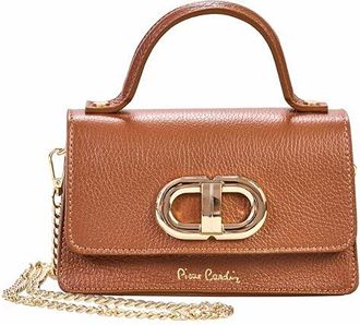 Pierre Cardin Sac en Cuir Véritable pour Femme - Petit Sac à Bandoulière Élégant et Multifonctionnel