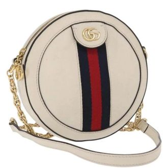 Gucci Pre-owned Leder Umh&auml;ngetasche - - Pre-owned - Damen - Wei&szlig; - ONE SIZE