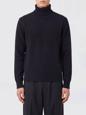 Ami Rollkragenpullover aus Merinowolle mit langen &Auml;rmeln und Rippb&uuml;ndchen